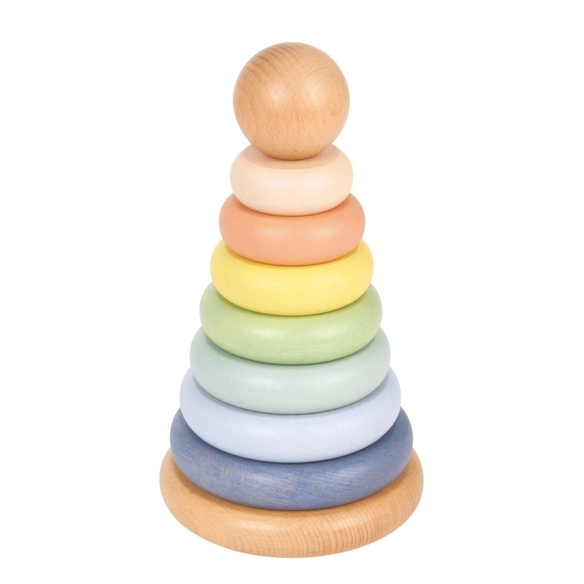 Rainbow Stacking Rings New Classic Toys – Little Earth Nest
